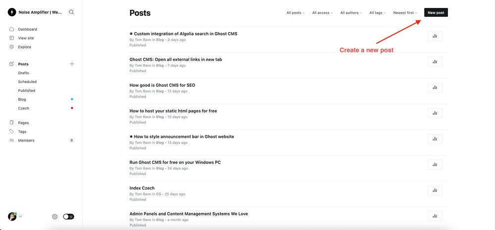 How to Create Private Links in Ghost CMS